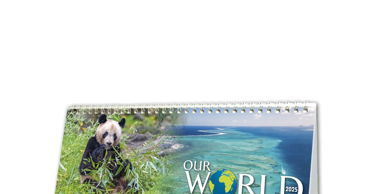 Our World in Trust Desk Branded Calendar | Brunel Trade Services