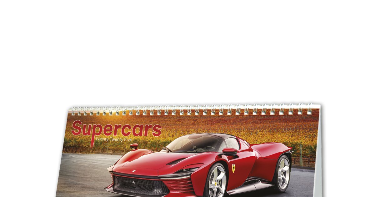 Supercars Desk Branded Calendar | Brunel Trade Services